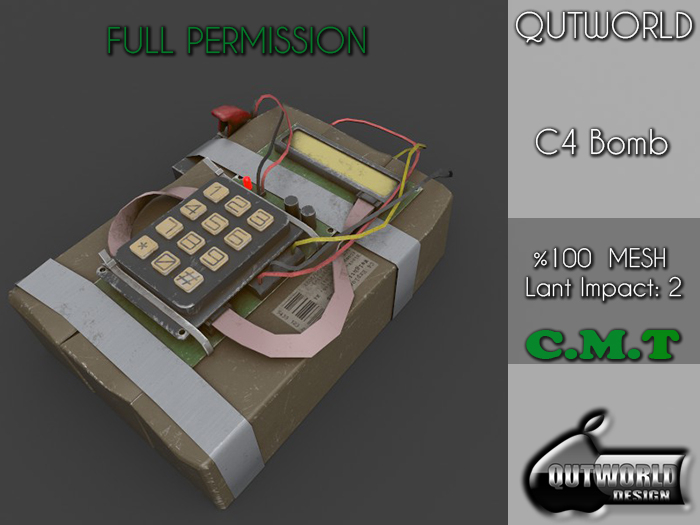 Second Life Marketplace - .::QUTWORLD C4 Bomb::.FP